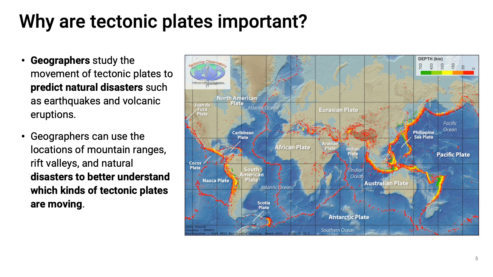 Geography Earths Tectonic Plates