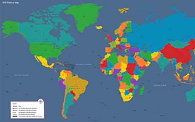 1975 CE Political Map
