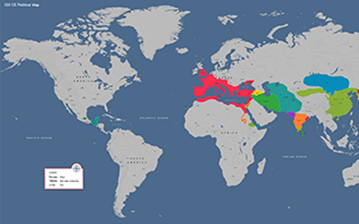 100 CE Political Map