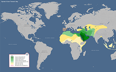 Spread of Islam Thematic Map