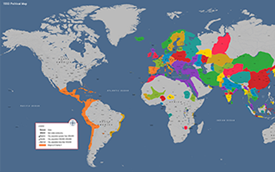 1550 CE Political Map