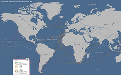 Silver Trade and Transoceanic Voyages Thematic Map