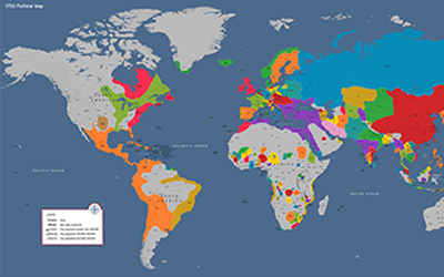 1750 CE Political Map