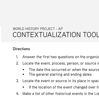WHP AP Contextualization Tool