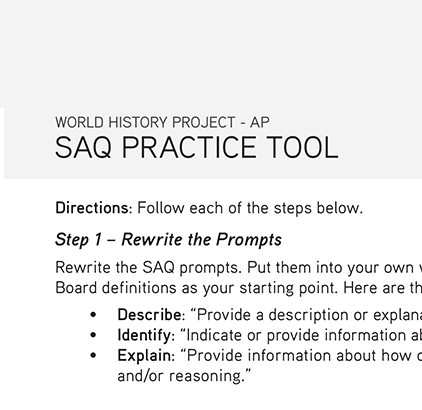 WHP AP SAQ Tool