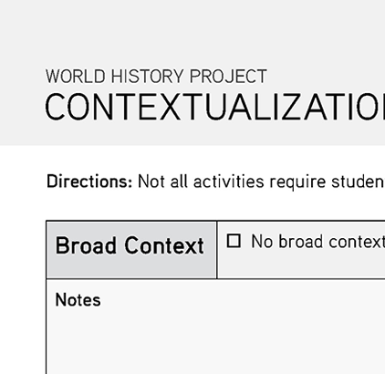 WHP / WHP AP Contextualization Standalone Feedback Form